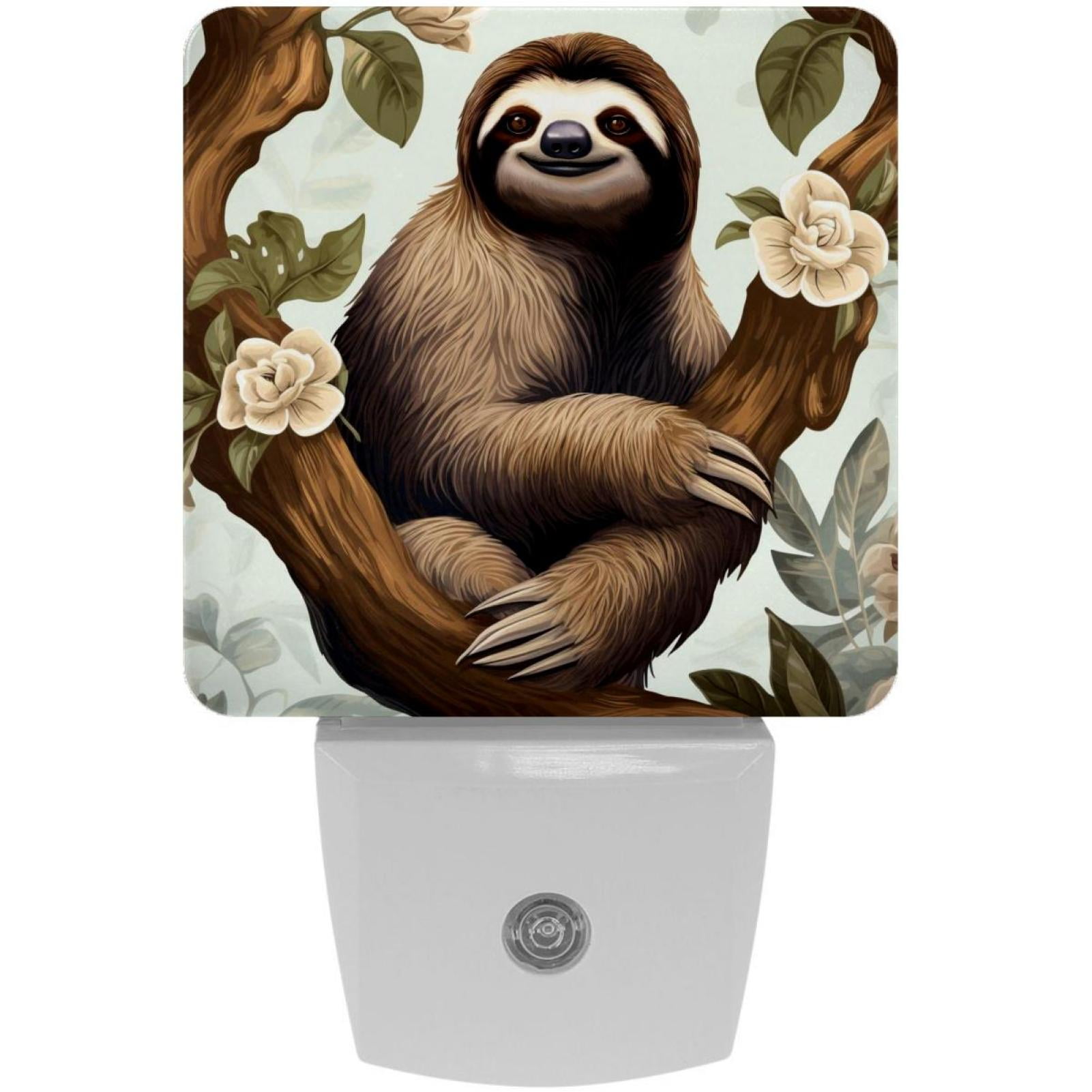 Sloth Enhance Your Space with LED Square Night Lights - Versatile ...