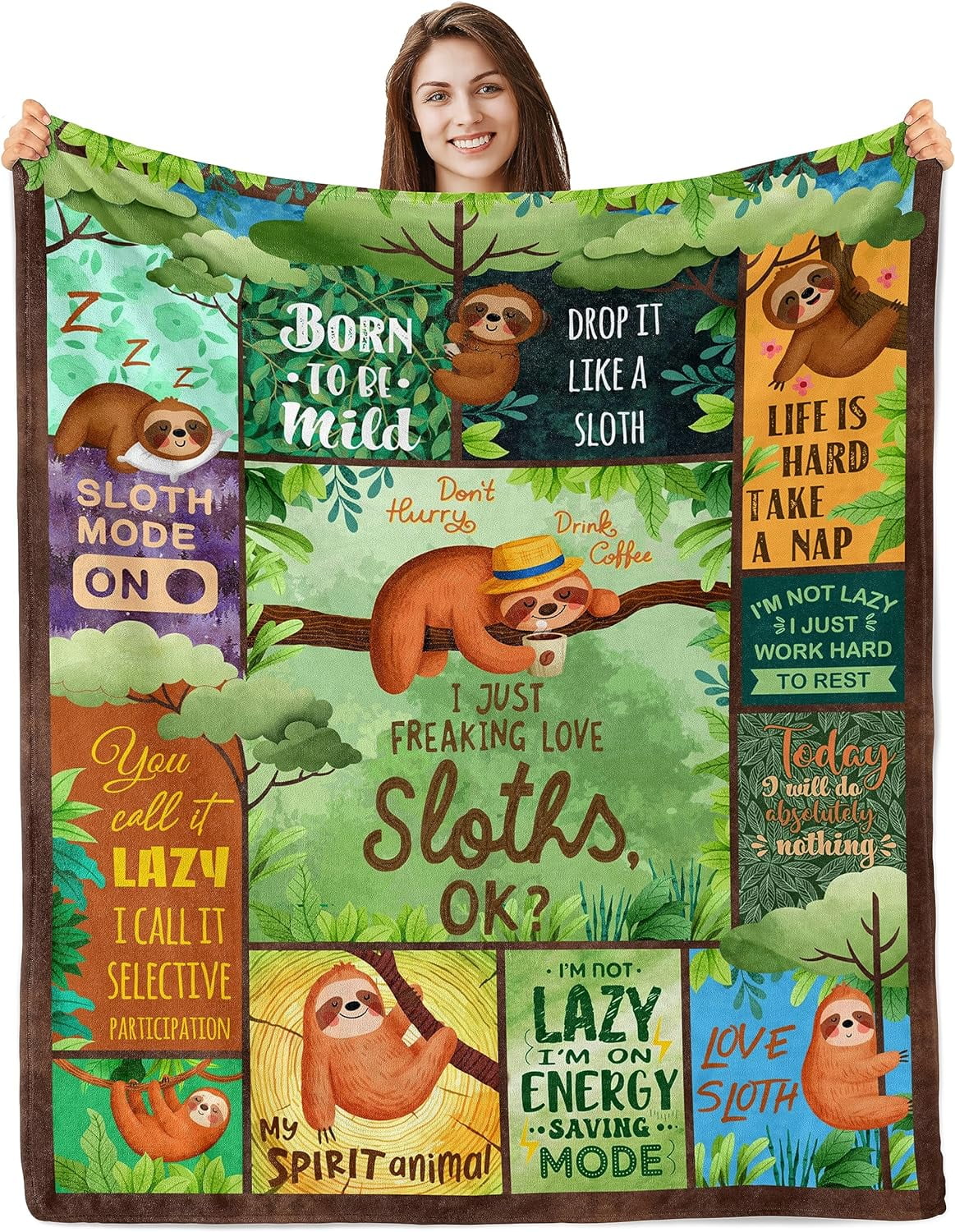 Sloth Gifts for Women/Girl/Men/Kids/Boys,Sloths Gifts for Girls,Gifts ...