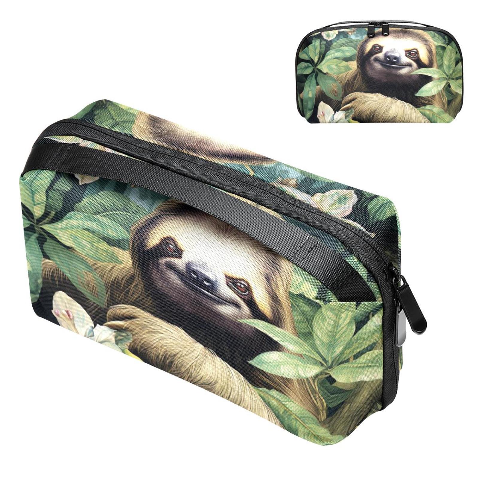 Sloth Hard Drive Case - Waterproof Oxford Fabric Digital Bag for Cable ...