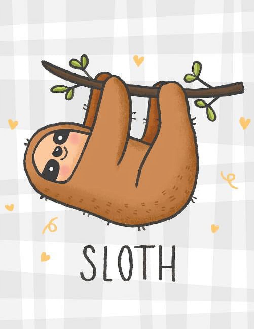 Sloth: Hello Sloth Cover and Lined Pages, Extra Large (8.5 X 11) Inches ...