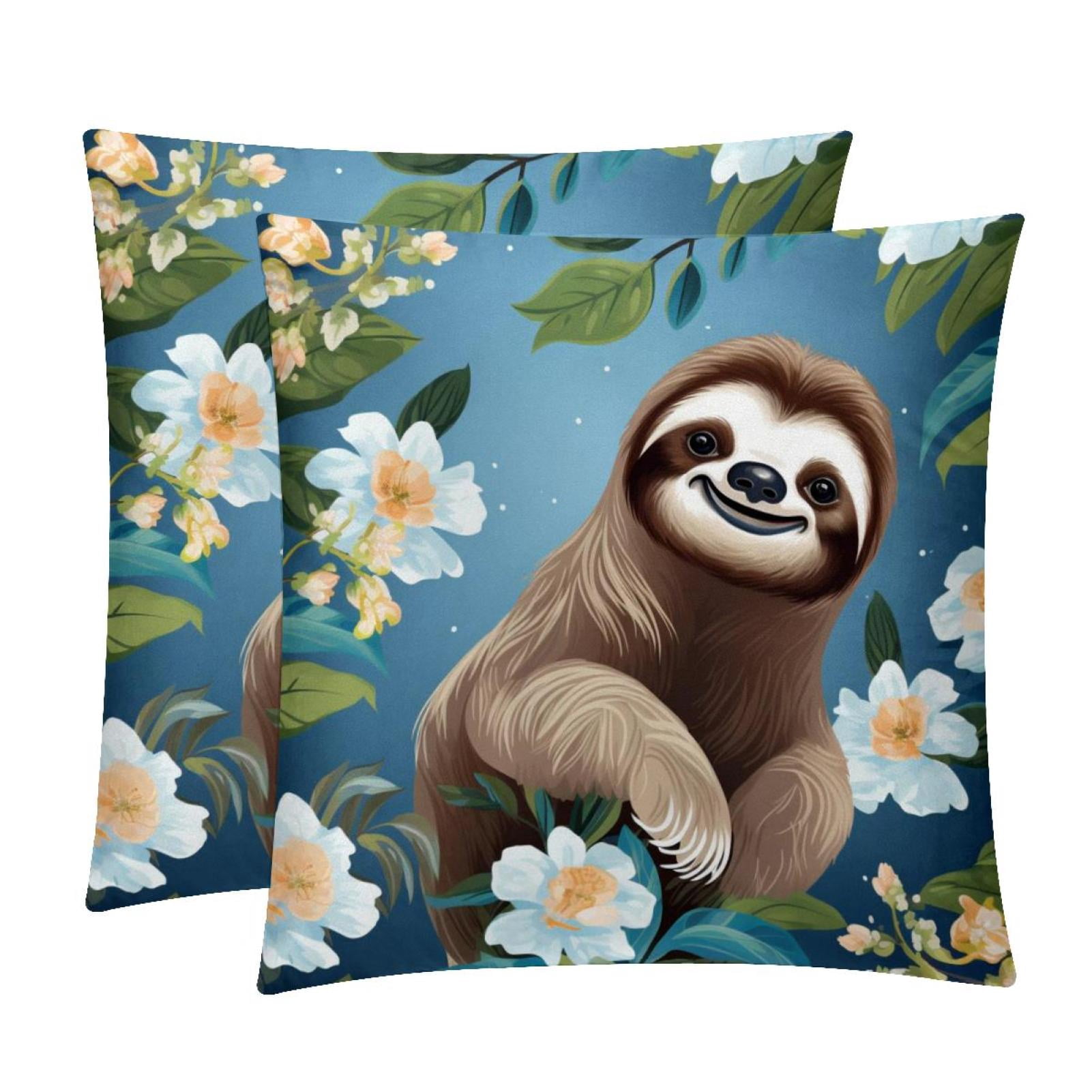 Sloth Inserts in Sizes 16x16, 18x18, and 20x20 Inches with Unique ...