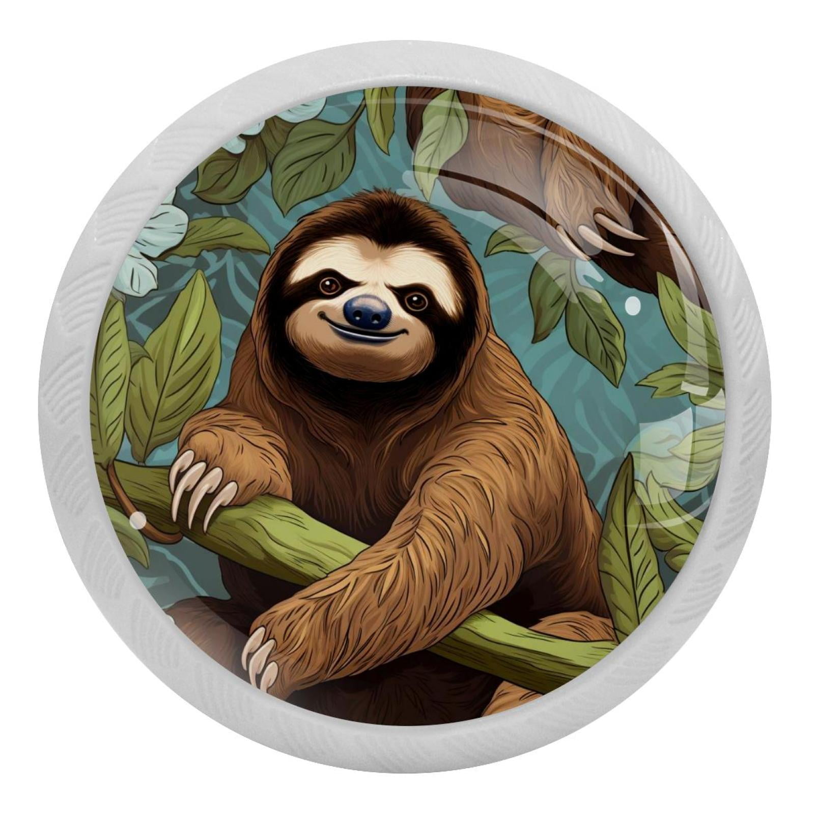 Sloth Kitchen Hardware: Fluorescent Drawer Pulls - Round 4-Pack, Glow ...