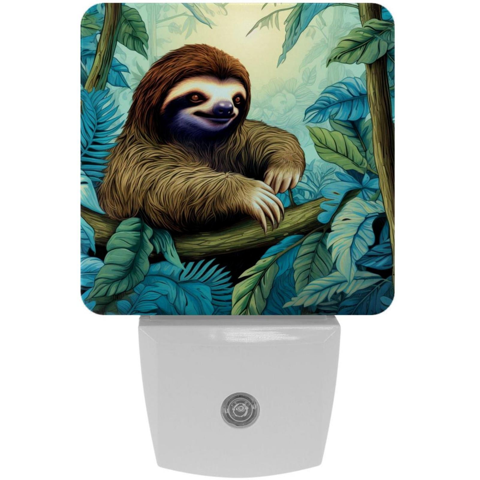 Sloth LED Square Night Light for Bedroom and Bathroom - Energy ...
