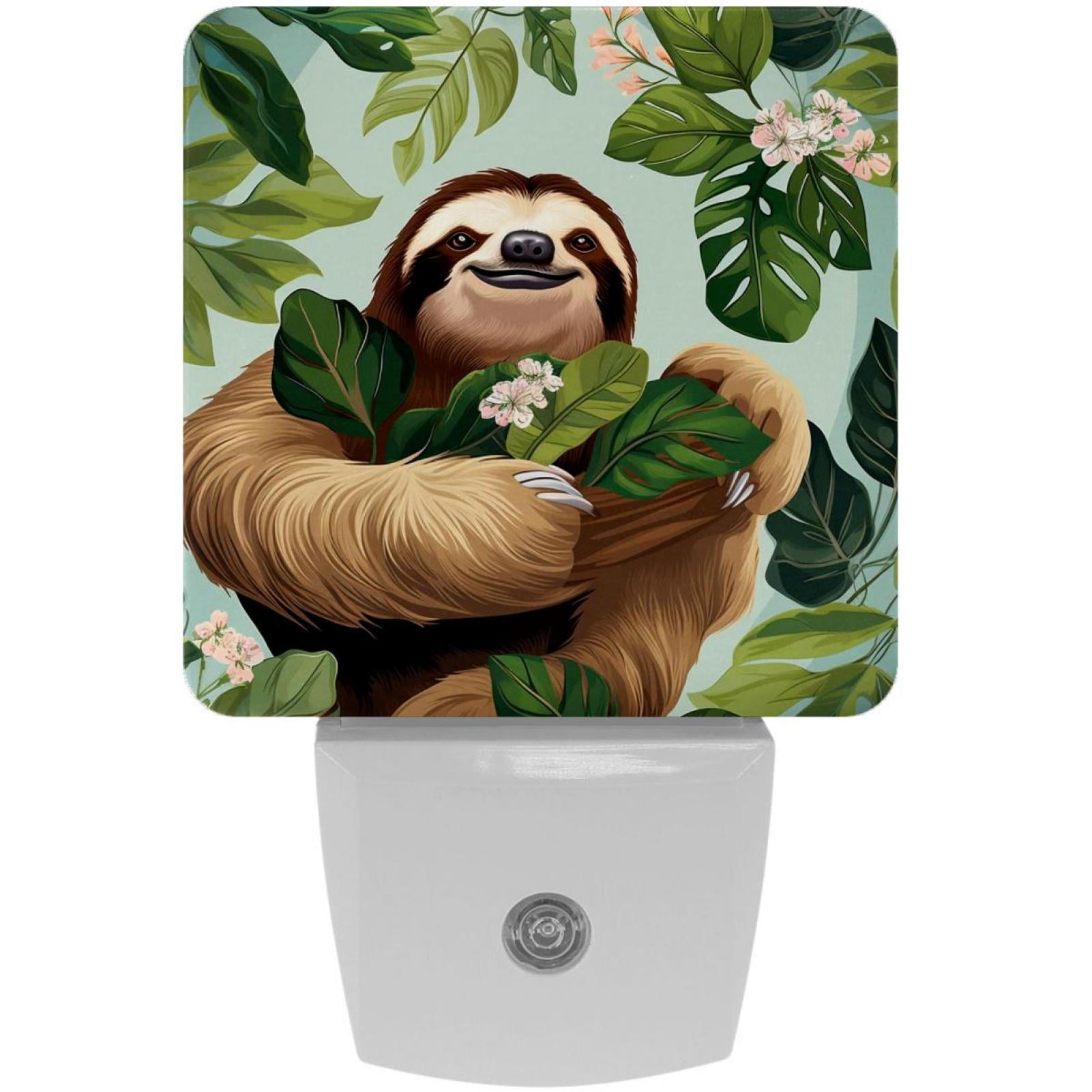 Sloth LED Square Night Light for Bedroom and Bathroom - Energy ...