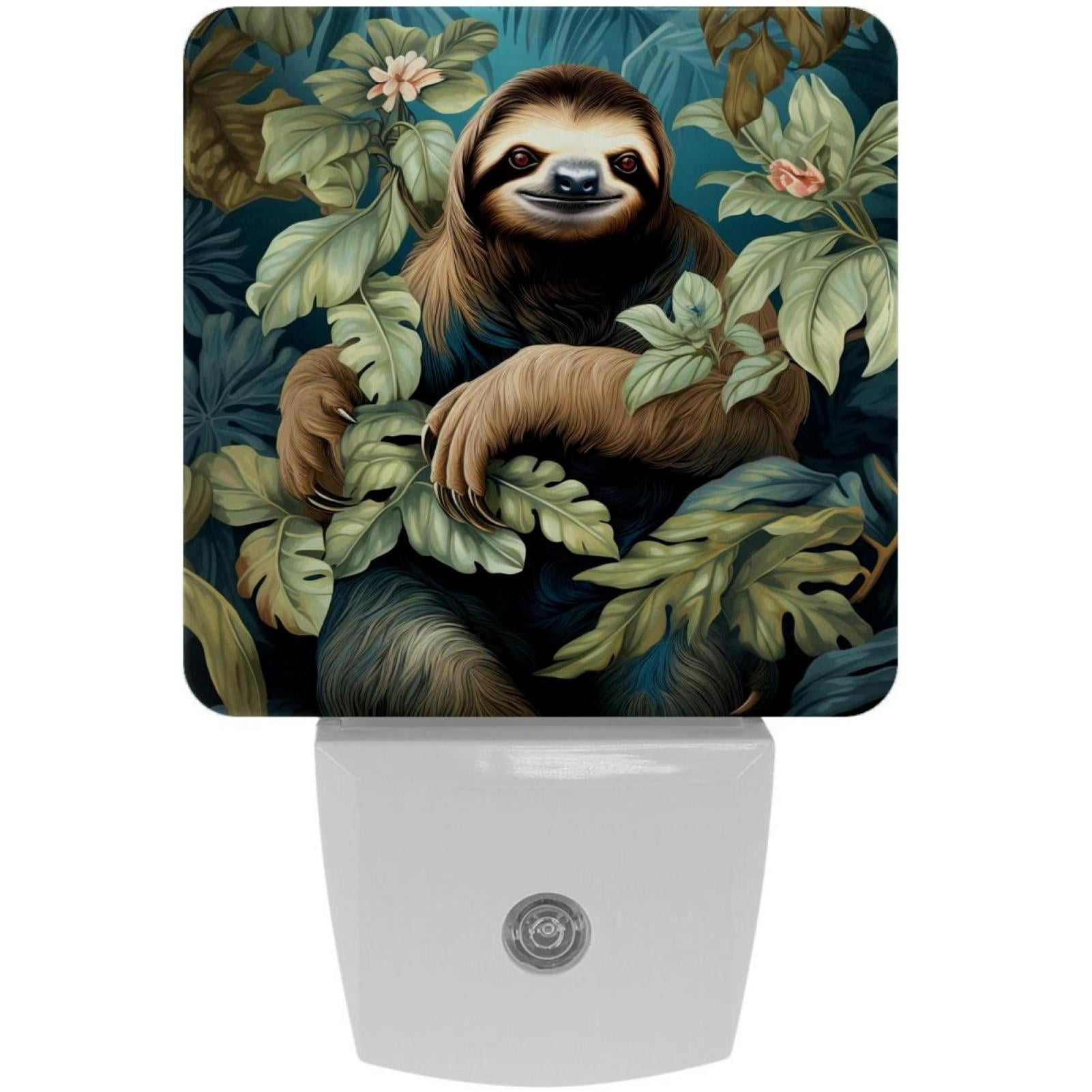 Sloth LED Square Night Lights - Small and Bright Illumination for Your ...