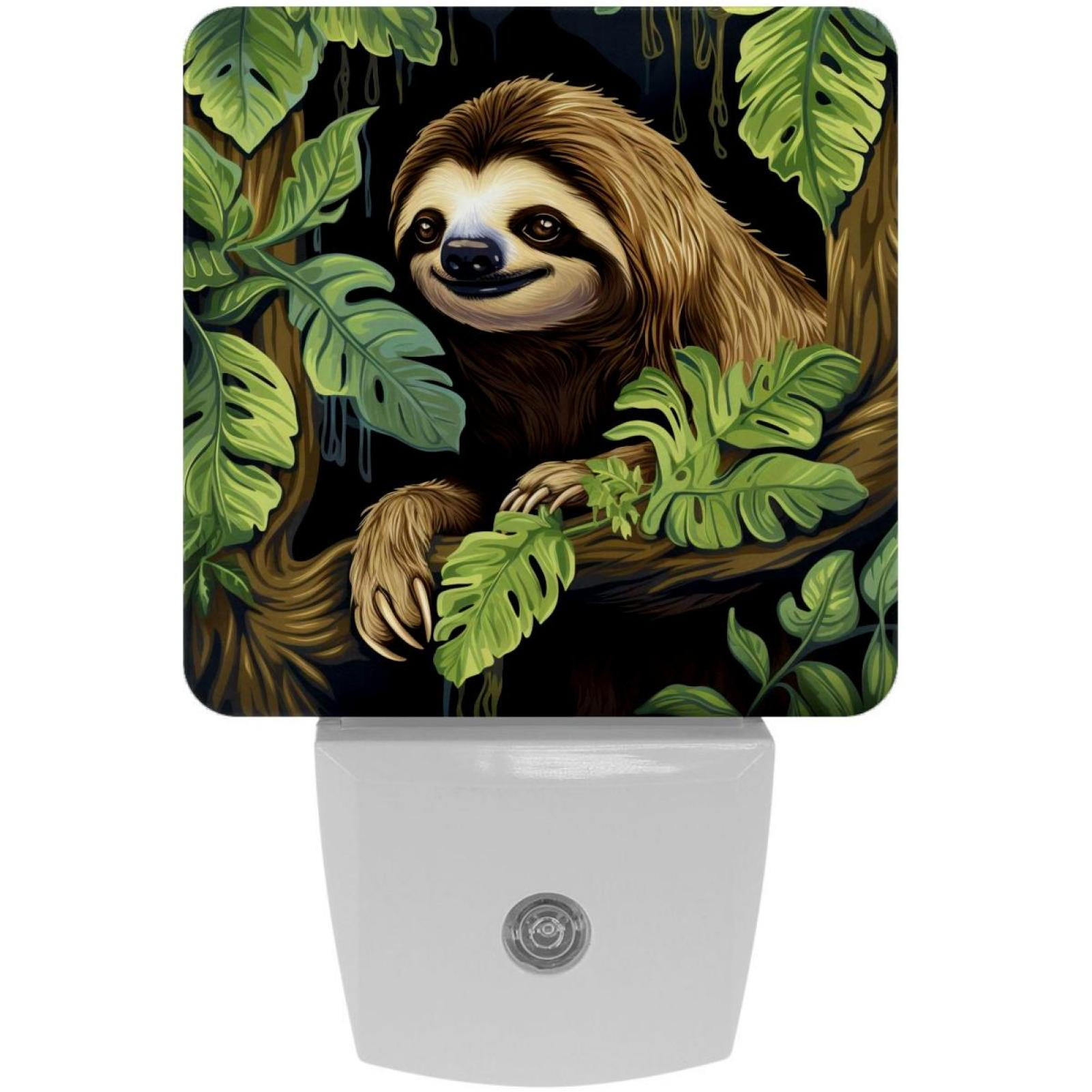 Sloth LED Square Night Lights - Stylish and Functional Nightlight for ...