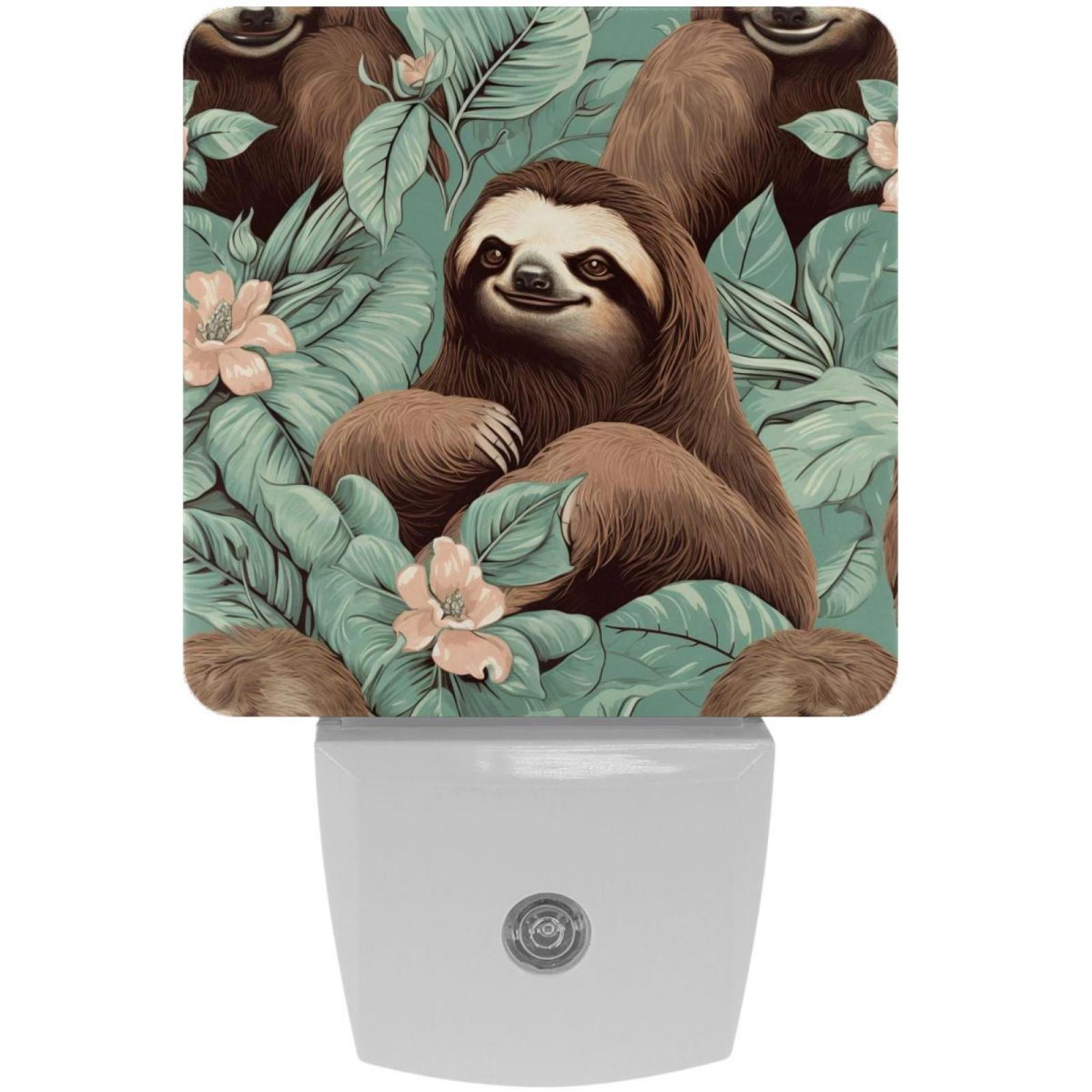 Sloth LED Square Night Lights with Motion Sensor - Modern and Energy ...