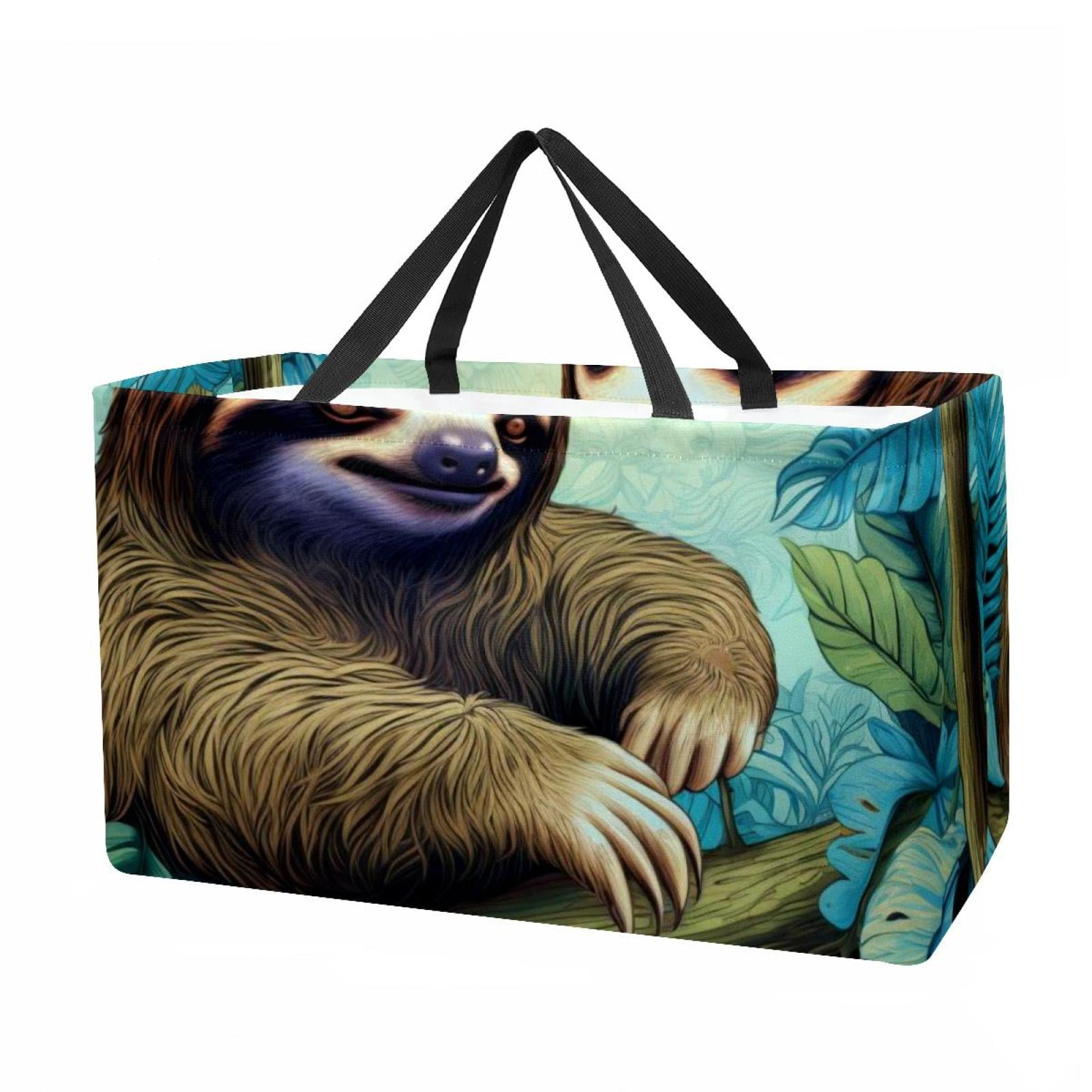 Sloth Large Foldable Oxford Cloth Storage Box Organizer Picnic Basket ...