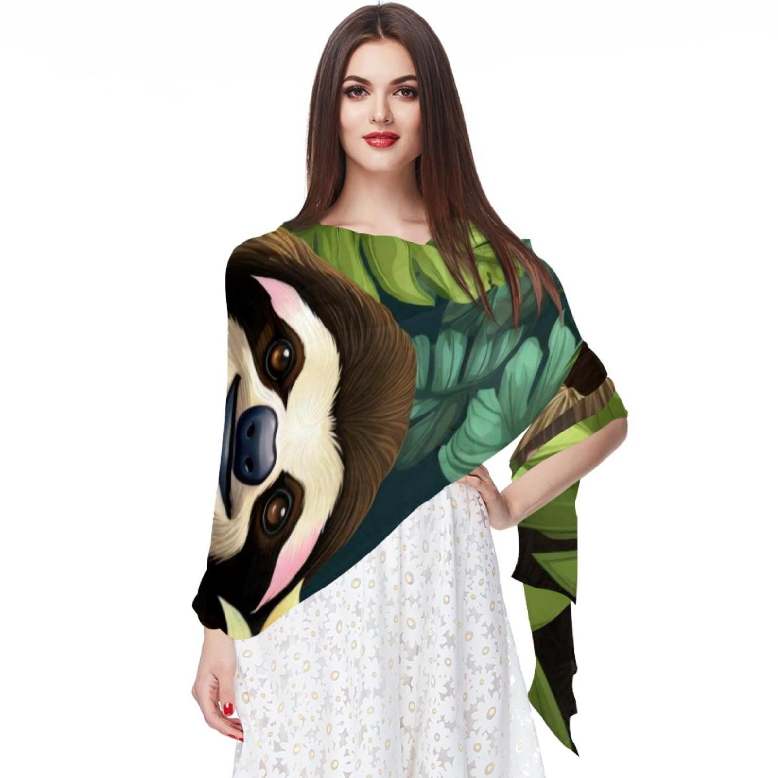 Sloth Light and Breathable Chiffon Yarn Silk Scarf - Translucent 180*73 ...