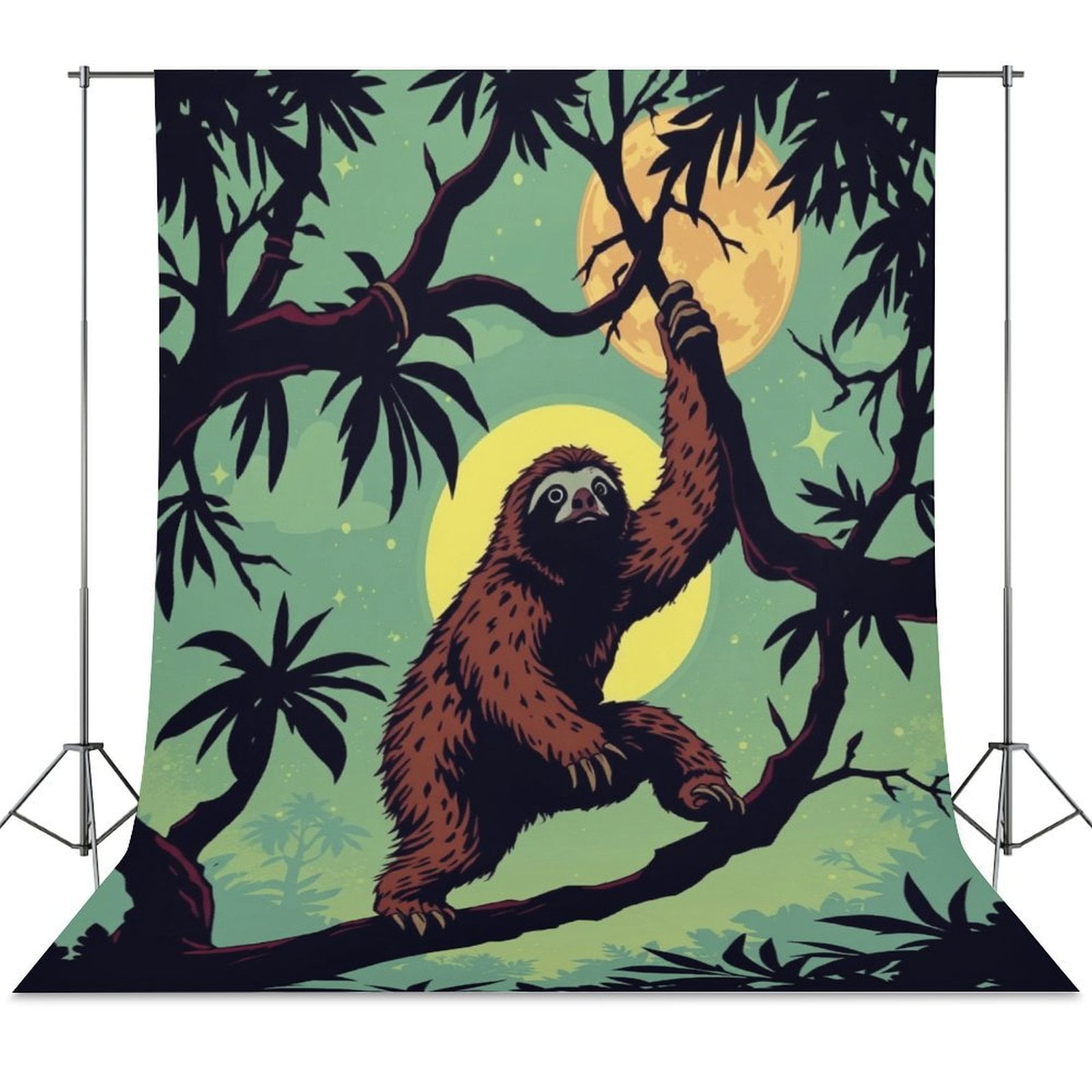 Sloth Moon Jungle Photography Backdrops Adult Photostudio Props Decors ...