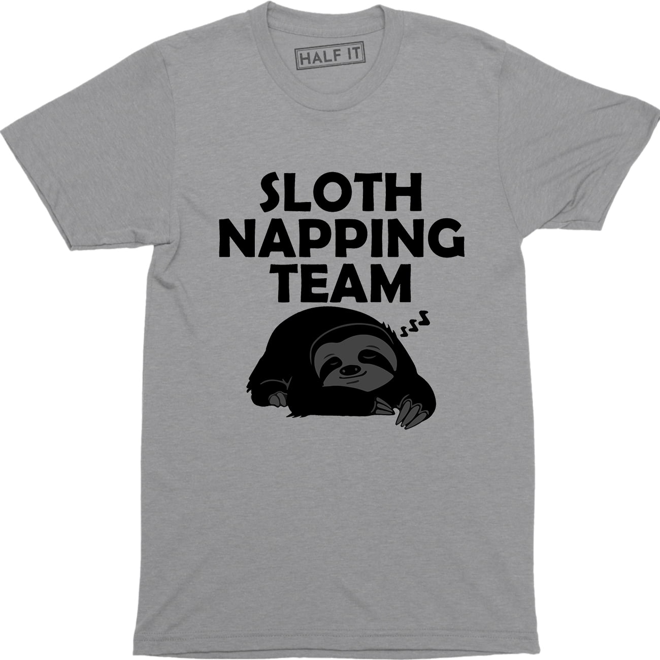 Sloth Napping Team Let's Nap Instead Funny Men's T-Shirt - Walmart.com