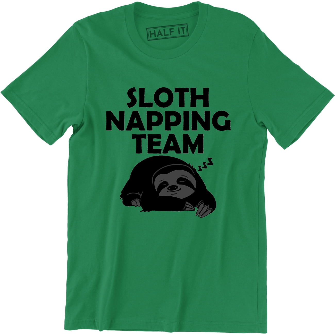 Sloth Napping Team Let's Nap Instead Funny Men's T-Shirt - Walmart.com