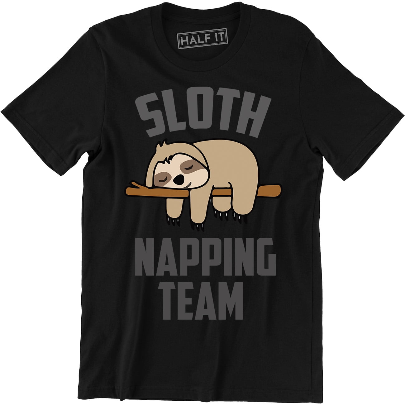 Sloth Napping Team Let's Nap Instead Funny Men's Tee Shirt - Walmart.com