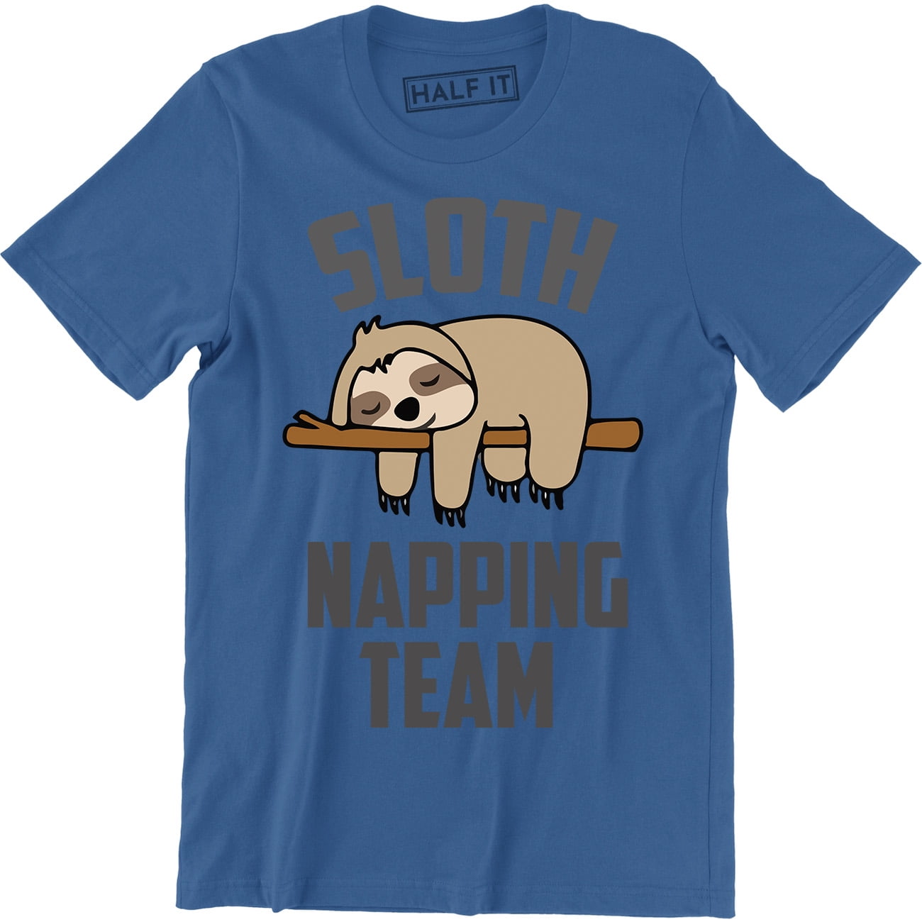 Sloth Napping Team Let's Nap Instead Funny Men's Tee Shirt - Walmart.com
