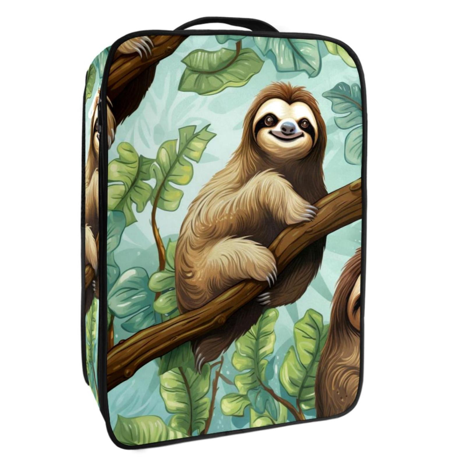Sloth Polyester Shoe Storage Box Organizer - 23x31cm/9x12in Size for ...