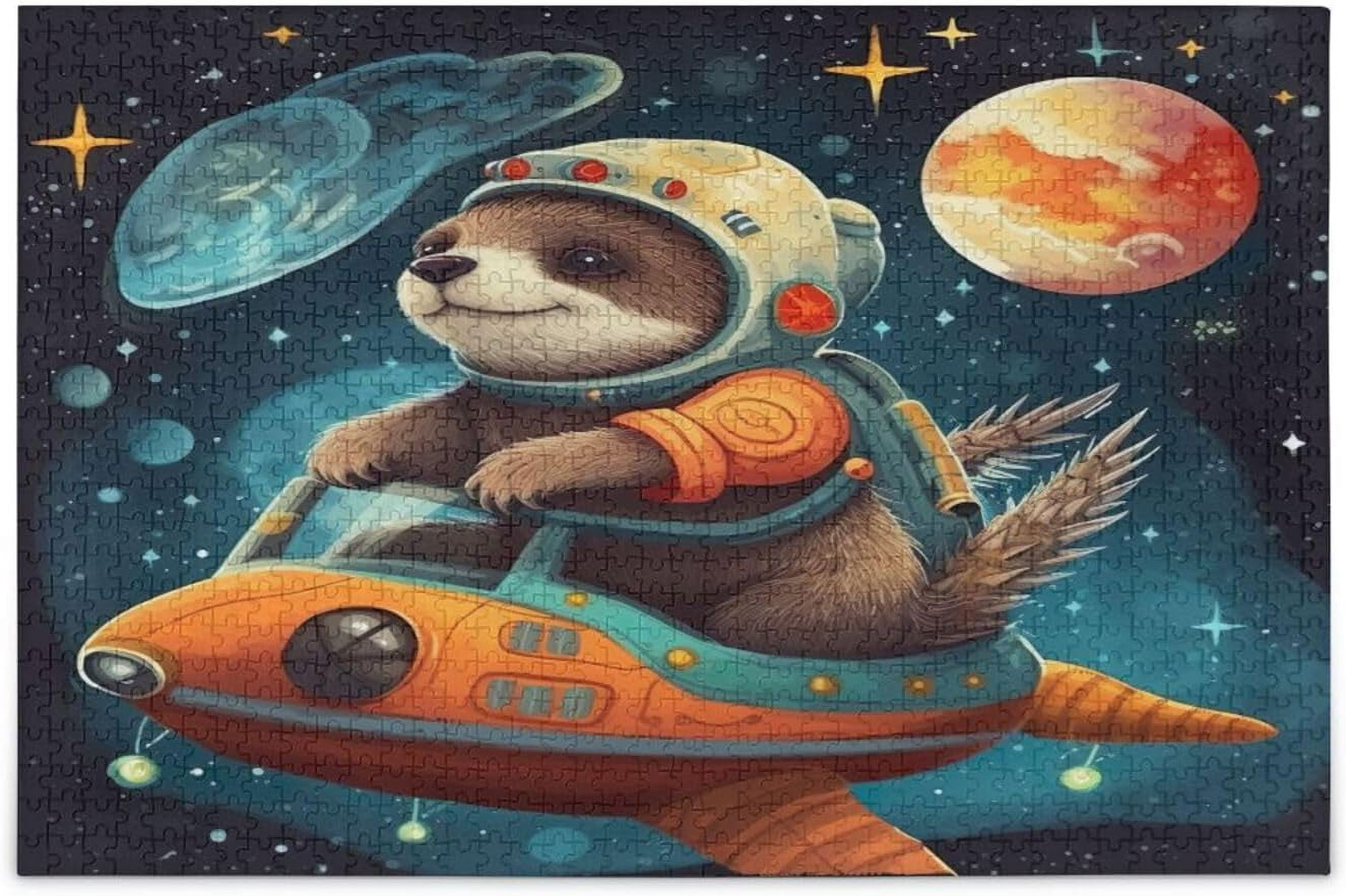 Sloth Puzzles for Adults 1000 Pieces, Die-Cut Puzzle Pieces Are Easy To ...