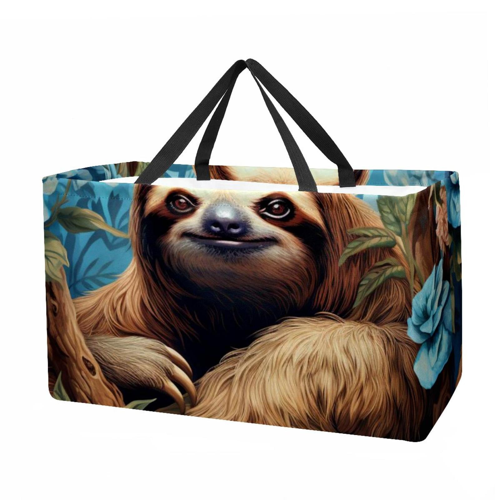Sloth Reusable Foldable Oxford Cloth Storage Bins: Large Capacity ...