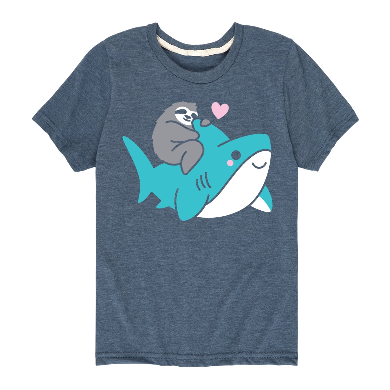 Sloth Riding Shark - Youth Short Sleeve Tee - Walmart.com