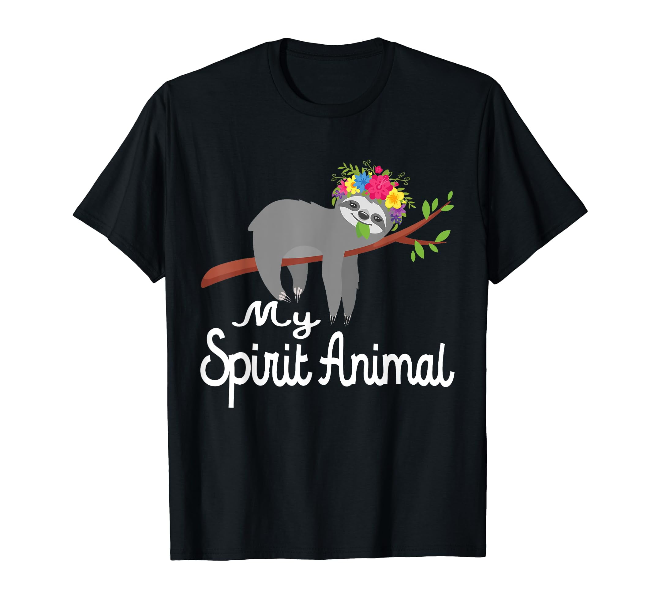 Sloth Shirt Men Women Kids My Spirit Animal is A Sloth Funny T-Shirt ...