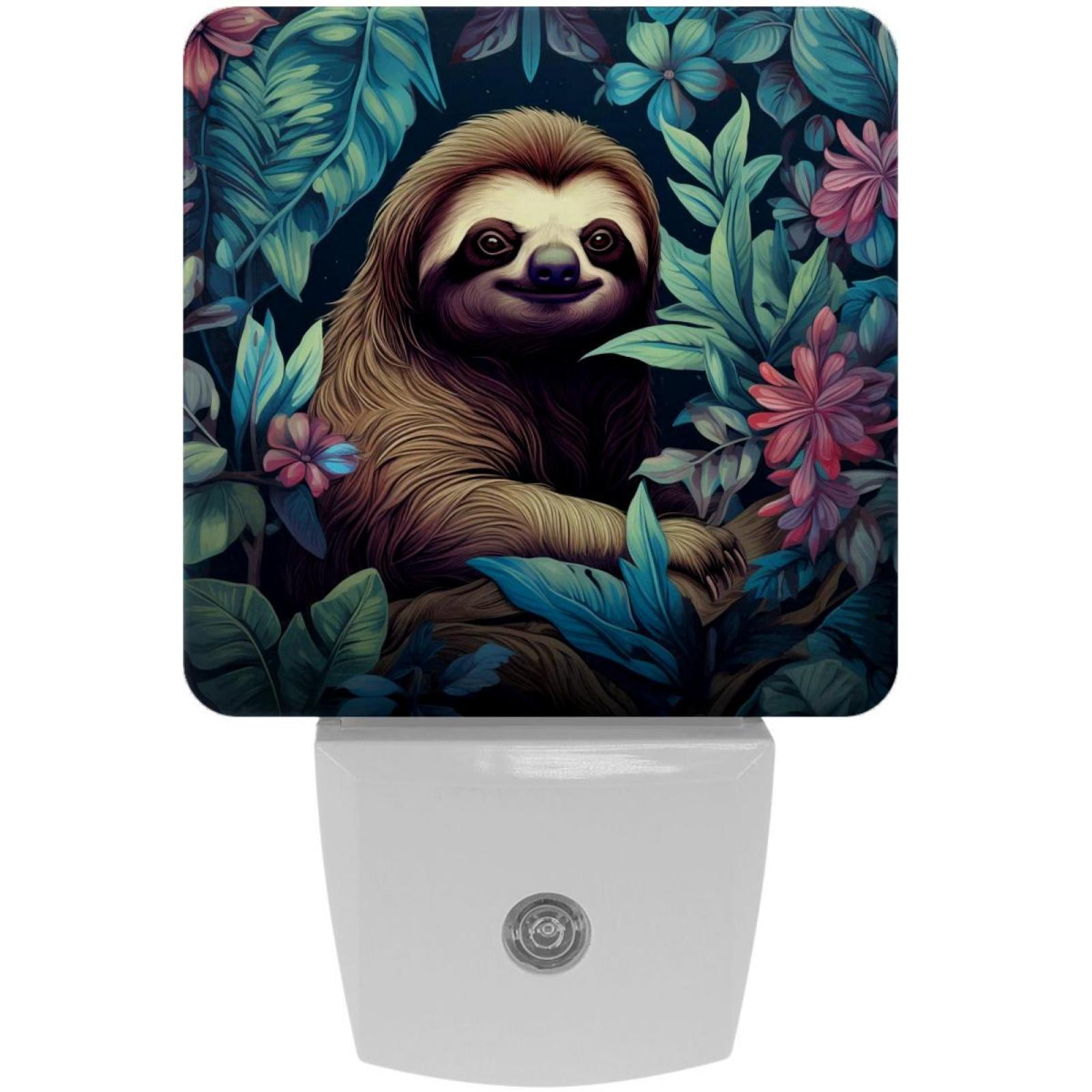 Sloth Square LED Night Lights - Small, Portable, and Energy-Efficient ...