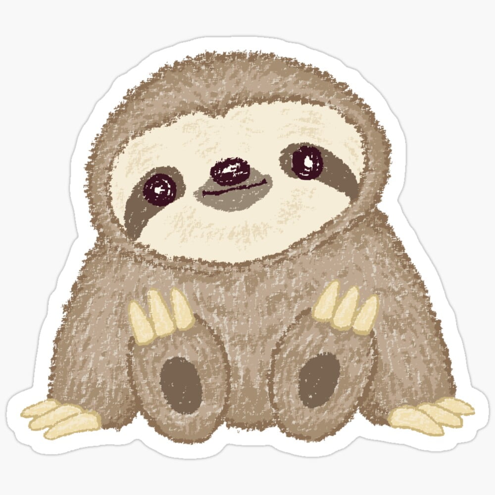 Sloth Sticker Phone Decal Water Bottle Stickers Car Decals, Laptop ...