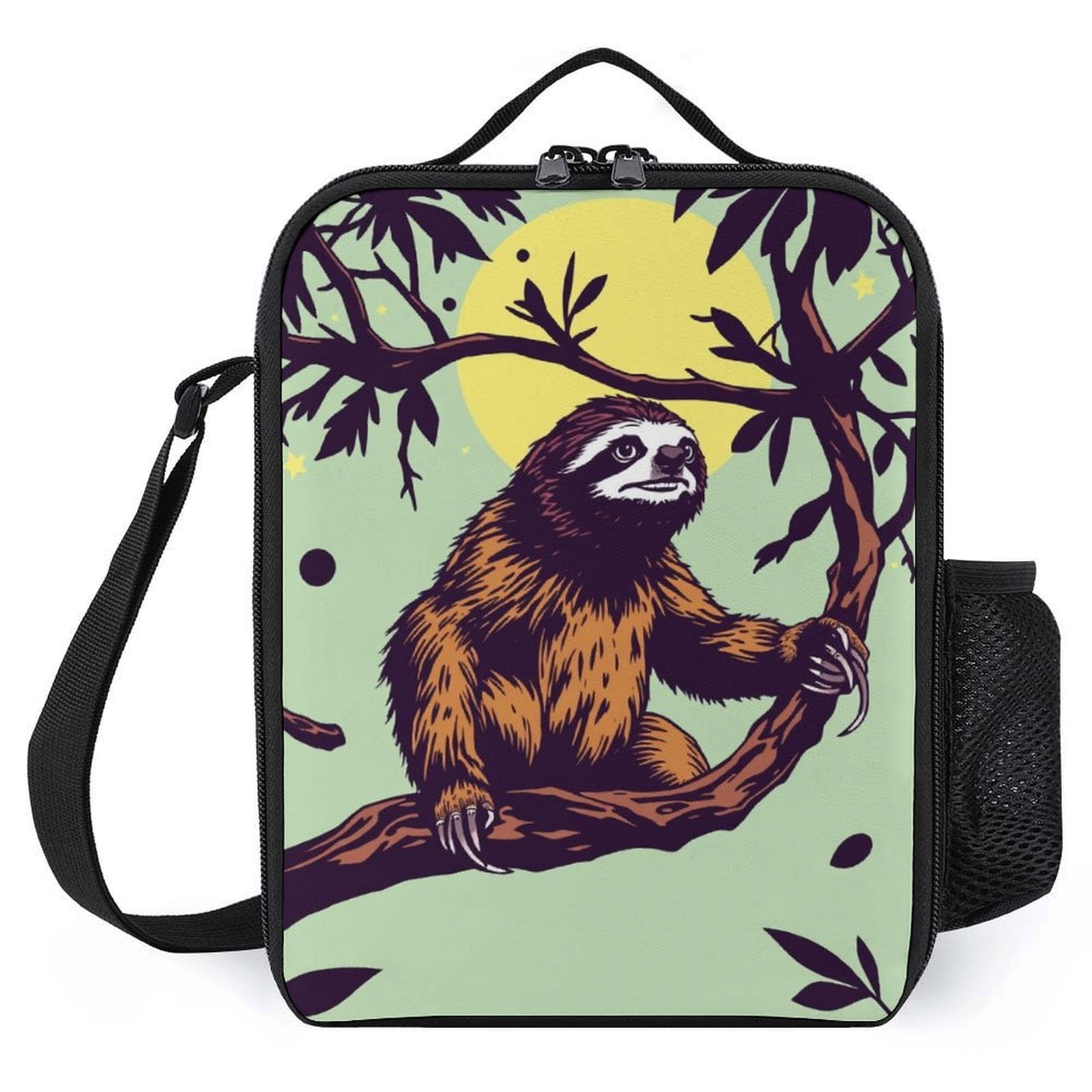 Sloth Tree Moon Lunch Bag Cooler Warm Insulated Lunch Box School Food ...