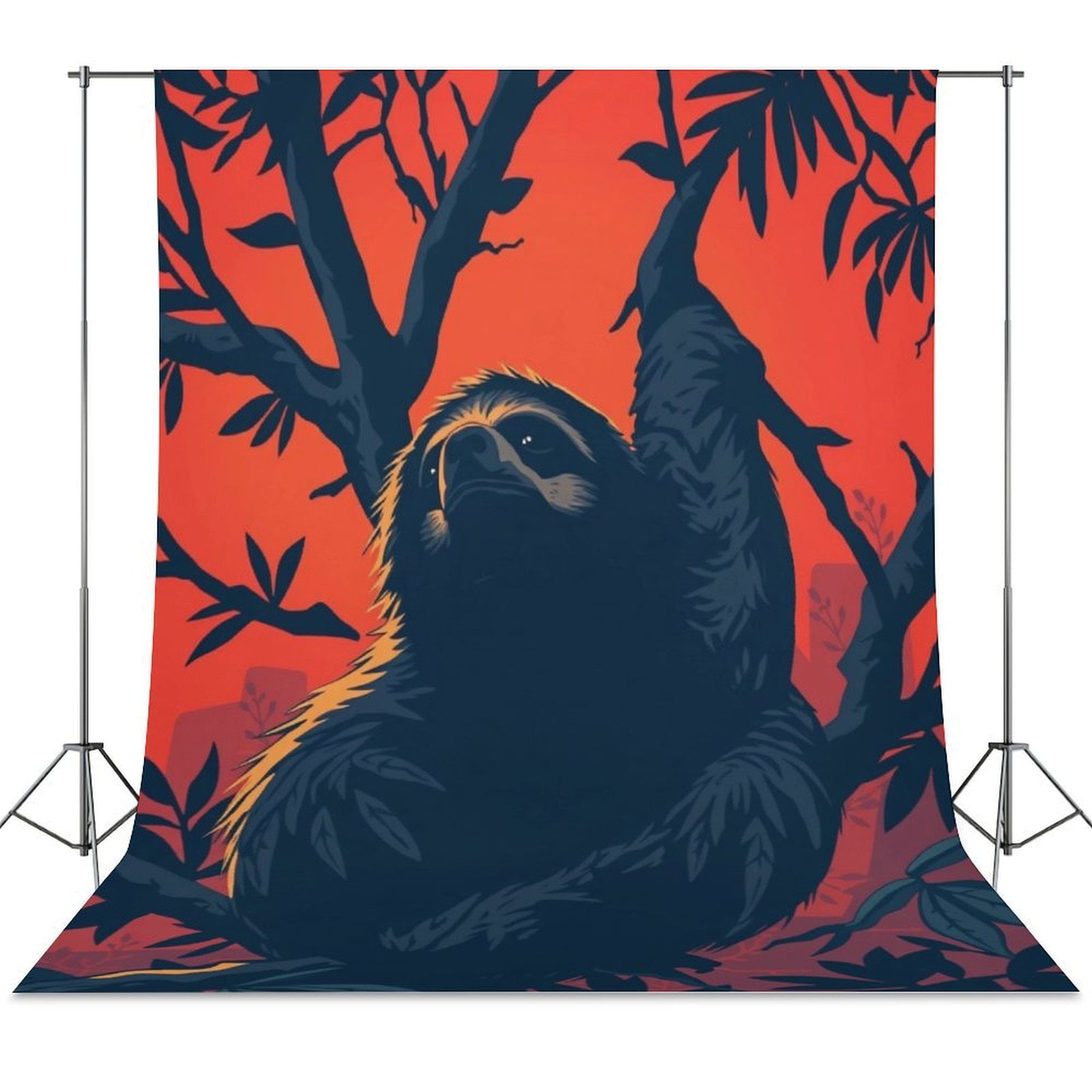 Sloth Tree Sunset Decorations BackdropPortrait Photography Background ...