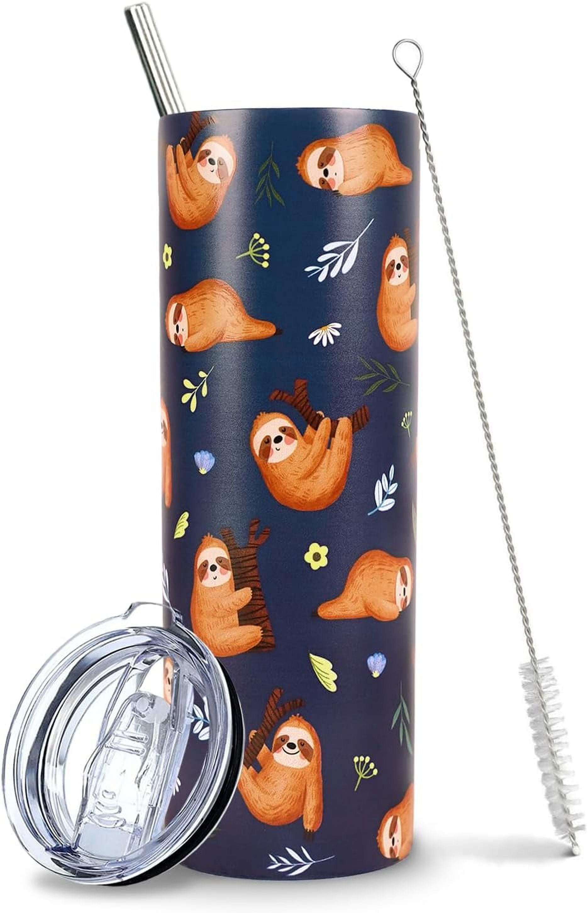 Sloth Tumbler,Sloth Gifts for Women,Coffee Tumbler for Women,Cute ...