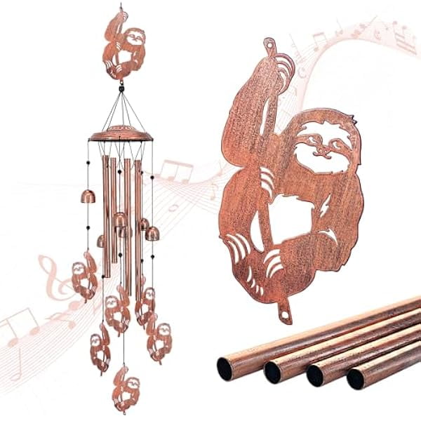 Sloth Wind Chimes Outdoor Sloth Gifts for Women/Men/Mom/Wife/Grandma ...