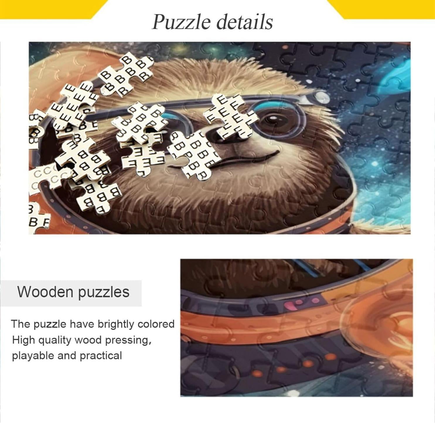 Sloth Wooden Jigsaw Puzzles, Intellectual Entertainment Educational ...