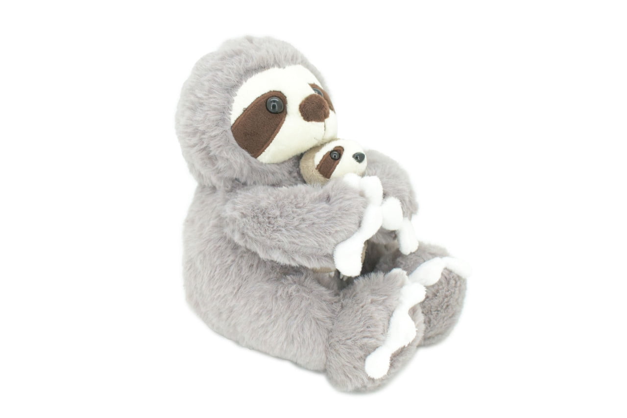 Sloth with Baby, Plush Animal, Soft, Stuffed, Toy, Educational ...