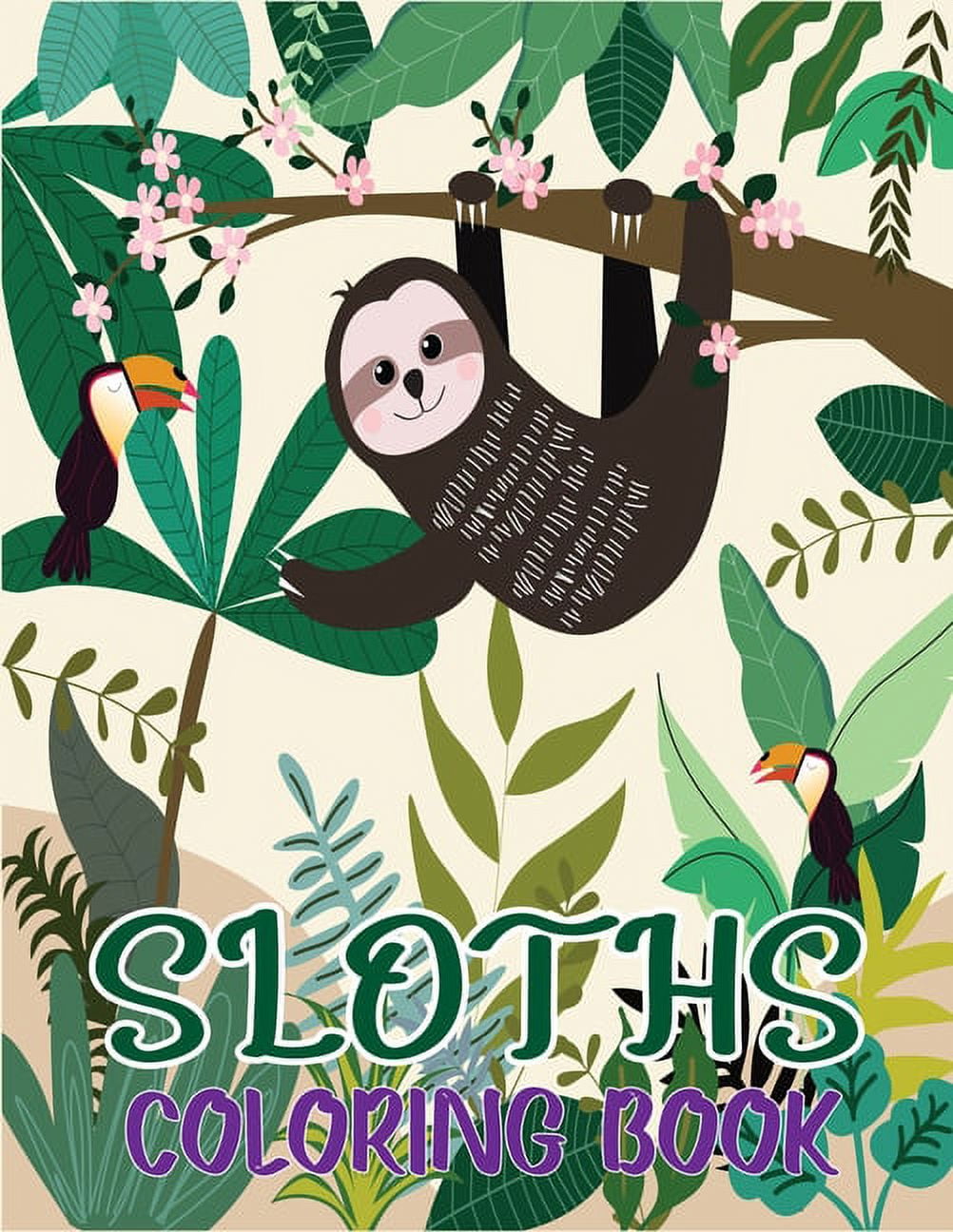 Sloths Coloring Book : Mind Soothing Coloring Activity Pages For Stress ...