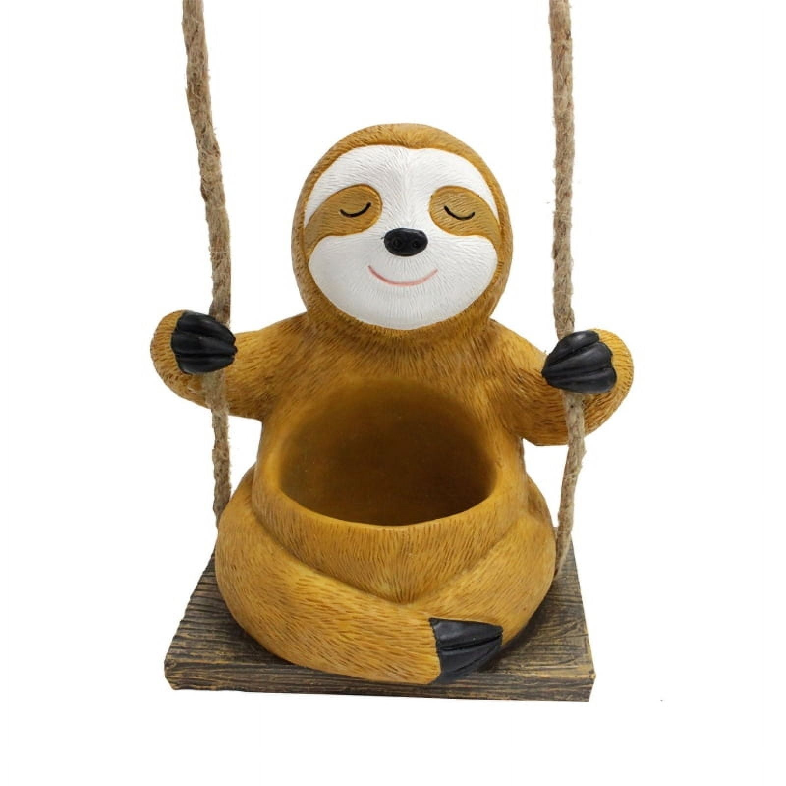 Sloths Swing Planter Pots Hanging Sloths Planter for Indoor Outdoor ...
