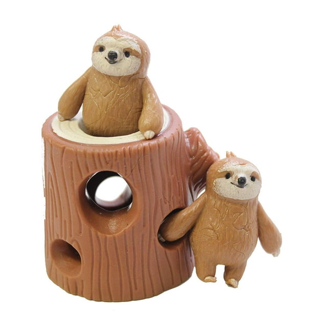 Stretchy Sloth Fidget Toy - Stress Squeeze Animal Squishy - Soothing ...