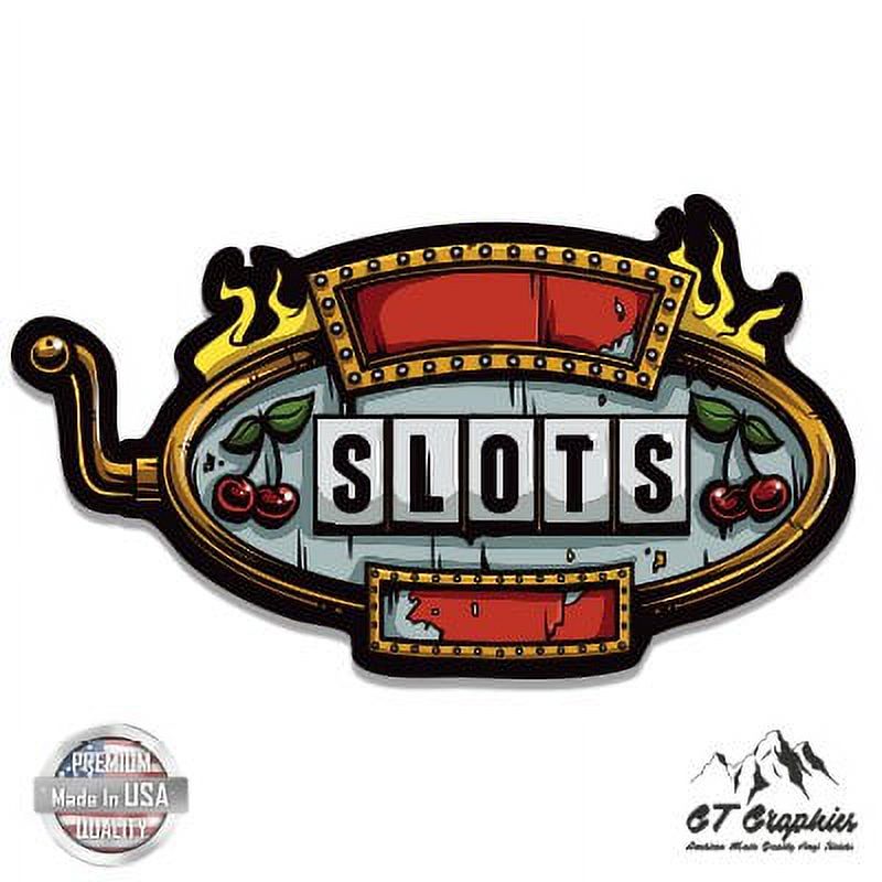 Slots - 5" Vinyl Sticker - For Car Laptop I-Pad - Waterproof Decal ...