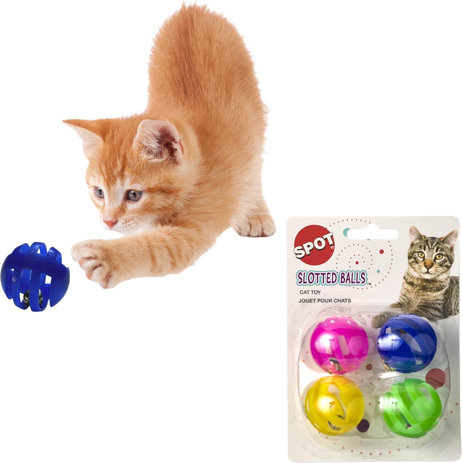 Slotted Balls Toy - Interactive Toys for Indoor s to Chase, Hunt and ...