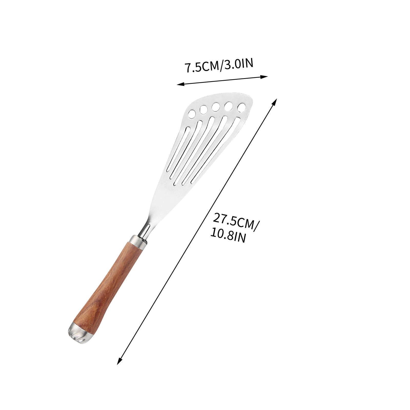 Slotted Fish Spatula Wood Handle 304 Stainless Steel Cooking Spatula ...