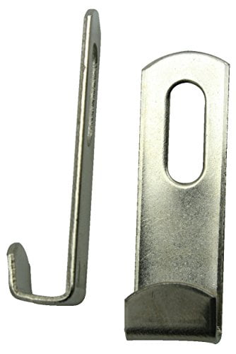 Slotted Hole, Narrow Metal Mirror Channel Clips | 1/4" Channel | Pack ...