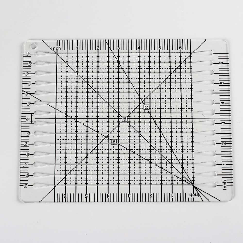 Slotted Quilting Ruler Patchwork DIY Craft Cutting for Pattern Maker ...