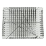 Slotted Quilting Ruler Square Acrylic Fabric Cutting Clear Mark Non ...