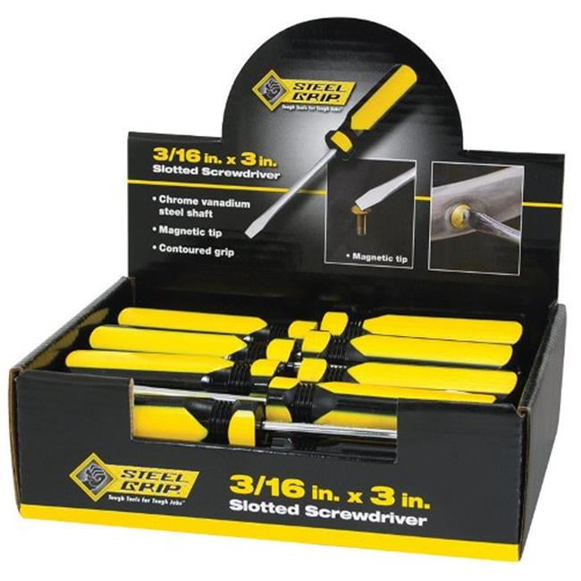 Slotted Screwdriver Counter Top Display 0.187 x 3 in. - Walmart.com