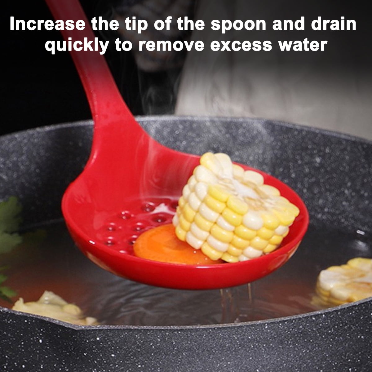 Slotted Spoon,Heatproof Skimmer Strainer Slotted Spoon,Seamless One ...