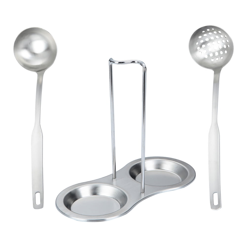 MEIBUTYUP Serving Soup Spoons Stainless Steel For Dining 1 Set 9.3X7 ...