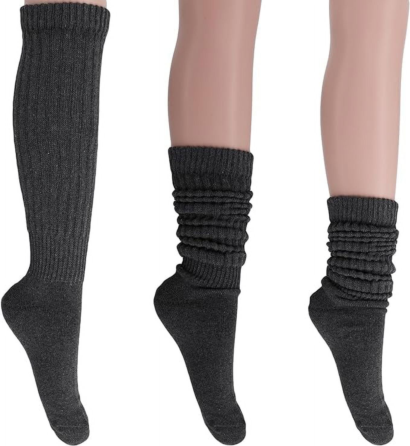 Slouch Socks for Women Extra Heavy Extra Long Shoe Size 5-10 ...