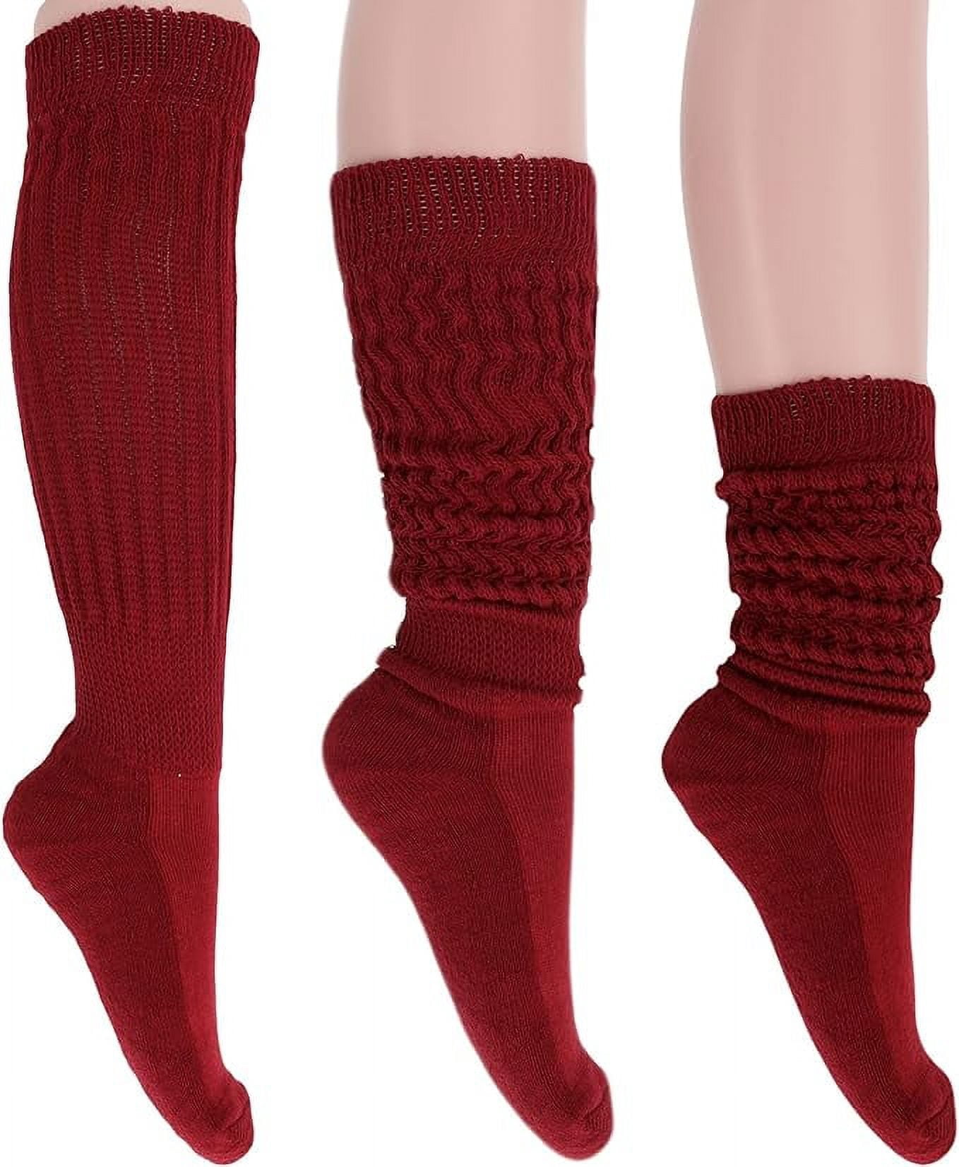 Slouch Socks for Women Extra Heavy Extra Long Shoe Size 5-10 ...