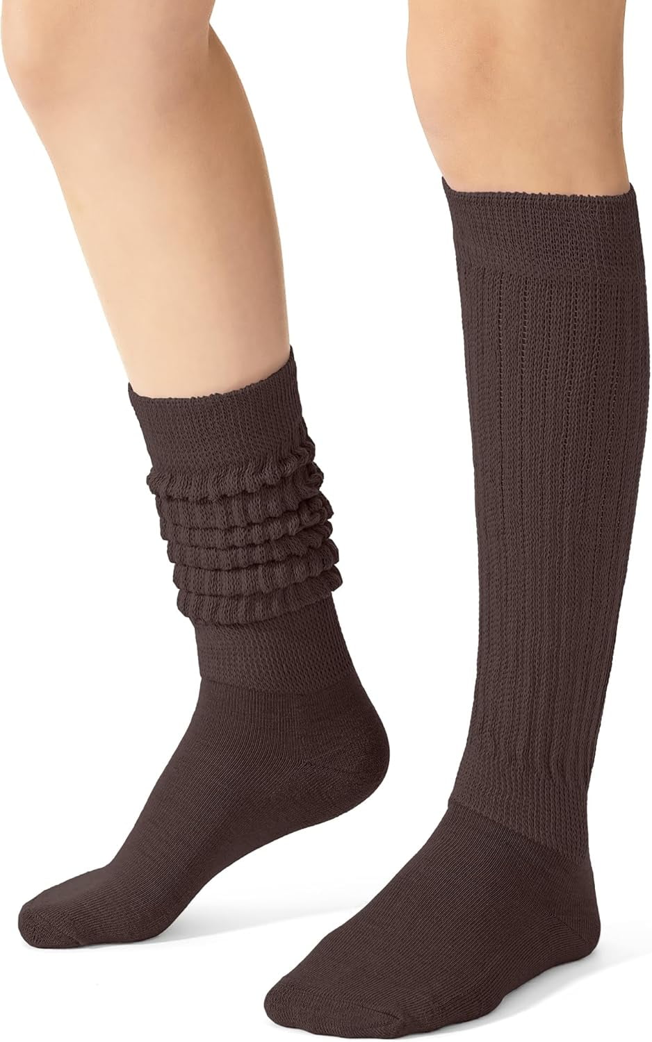 Slouch Socks for Women, Knee High Boot Long Socks, Cotton Tube Socks ...