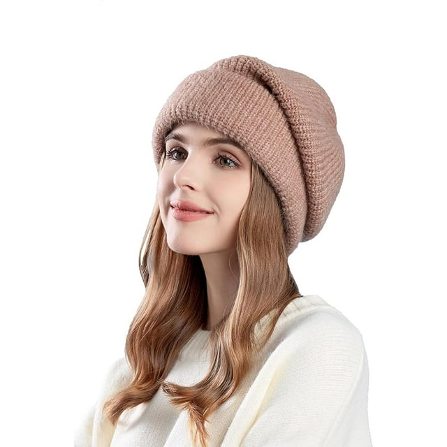 Hifot Winter Hats for Women,Beanie Hat for Women,Ear Protection Knit ...