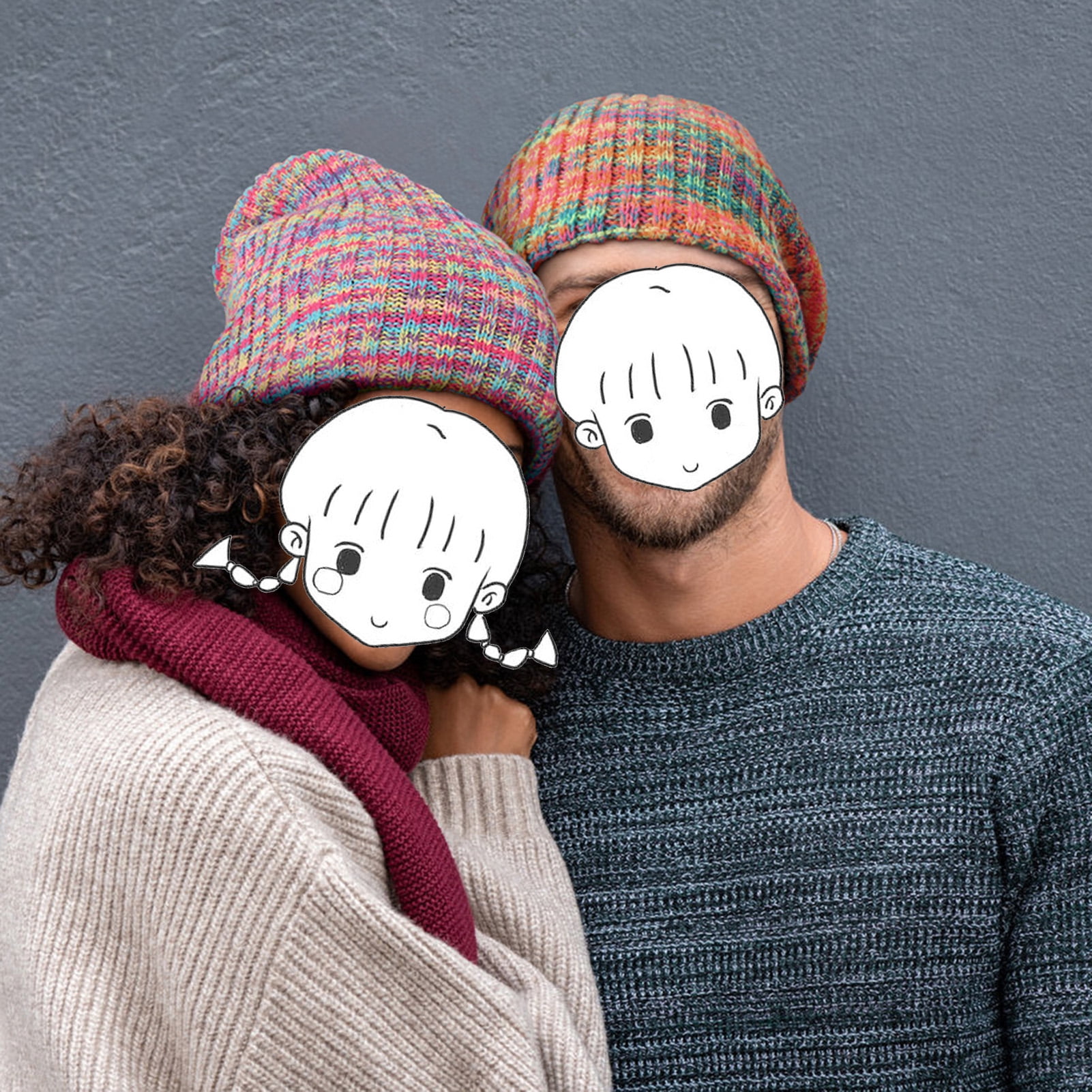 Slouchy Beanie Winter Hat for Women - Slouch Oversized Cable Knit Hats ...