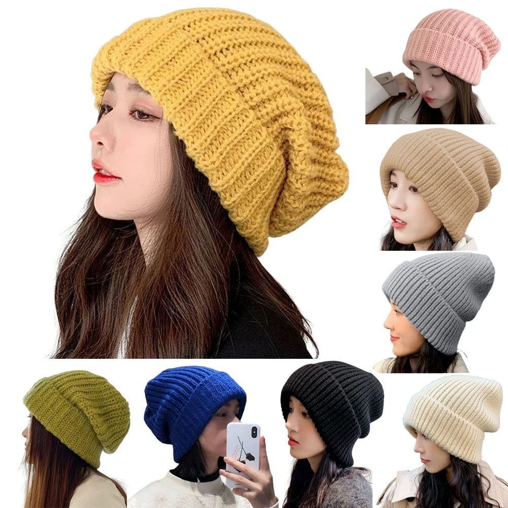 Slouchy Beanies for Women Cable Knit Winter Hats Ladies Gifts Chunky ...