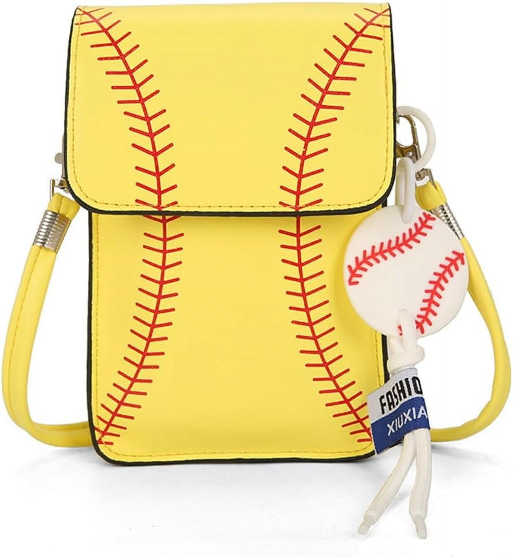 Slouchy Crossbody Bags Women Trendy PU Leather Baseball Phone Purses ...